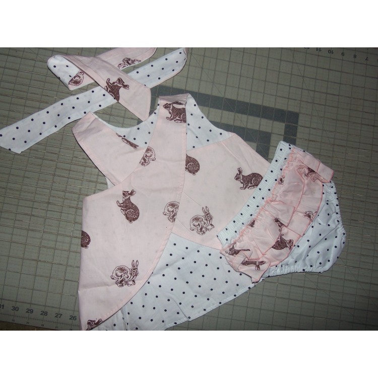 3 pc Bloomer Set Reversible NEW Ester Bunny Baby Girls Size 3t/4t Ready ...